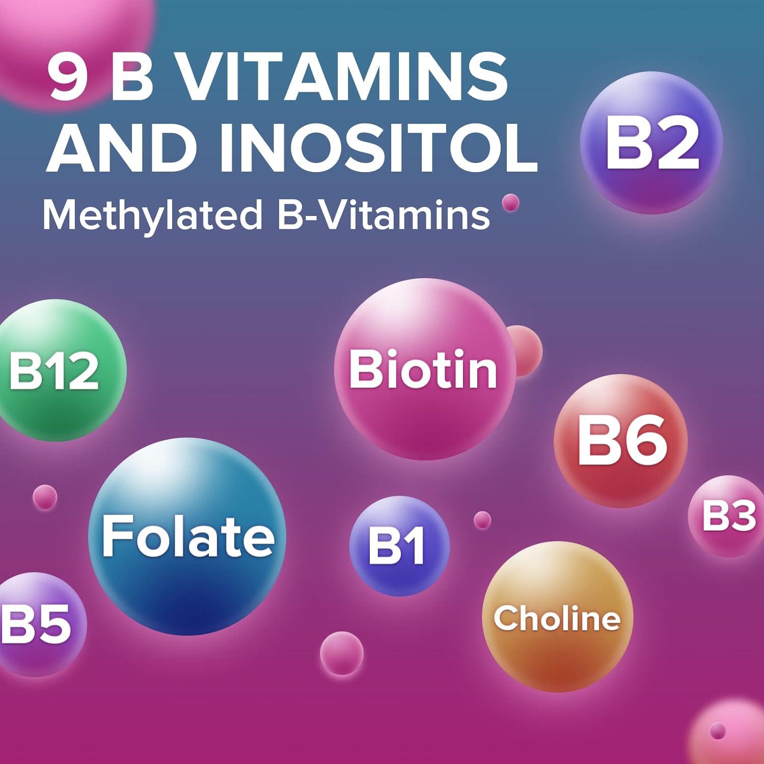 High-Dose Liposomal Vitamin B Complex Capsules - 9 Essential B Vitamins ...