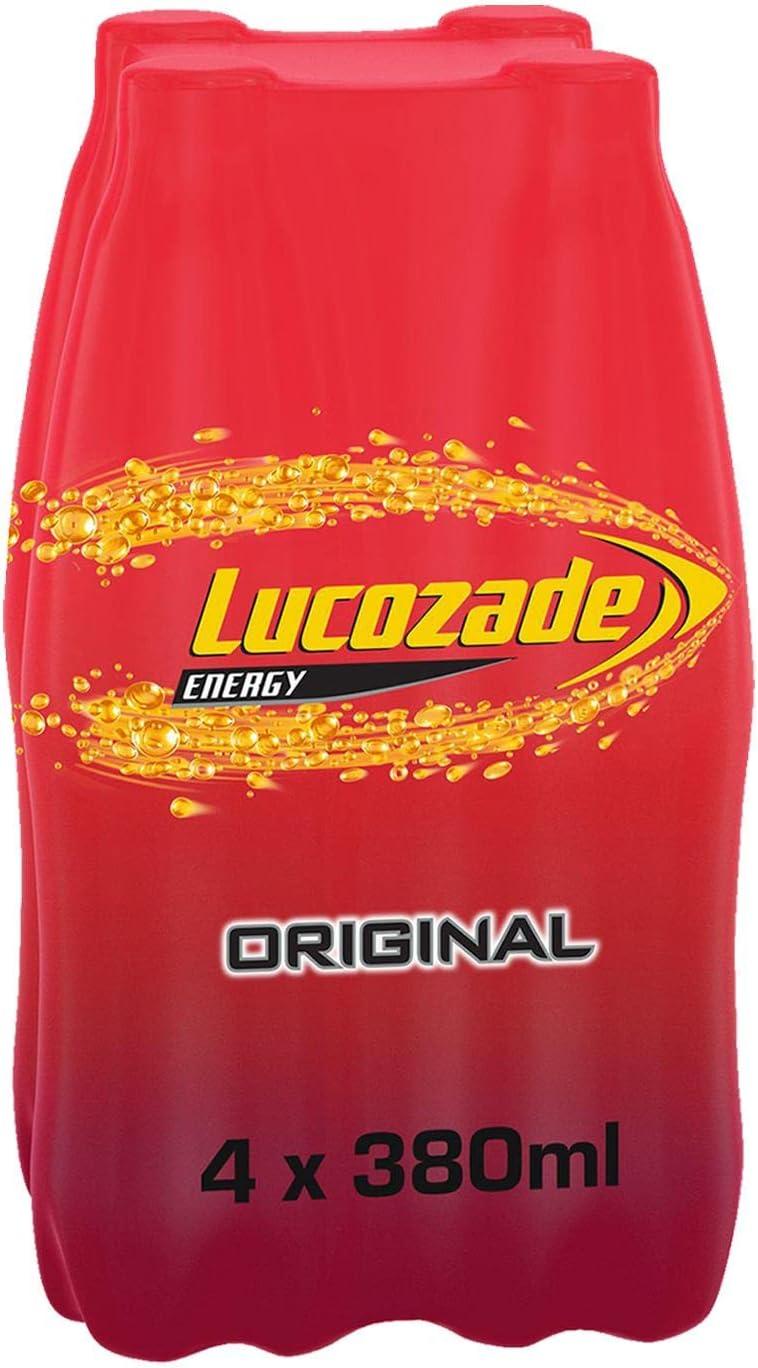 Lucozade Energy Original 24x380ml Bottles - Sparkling Glucose Energy ...