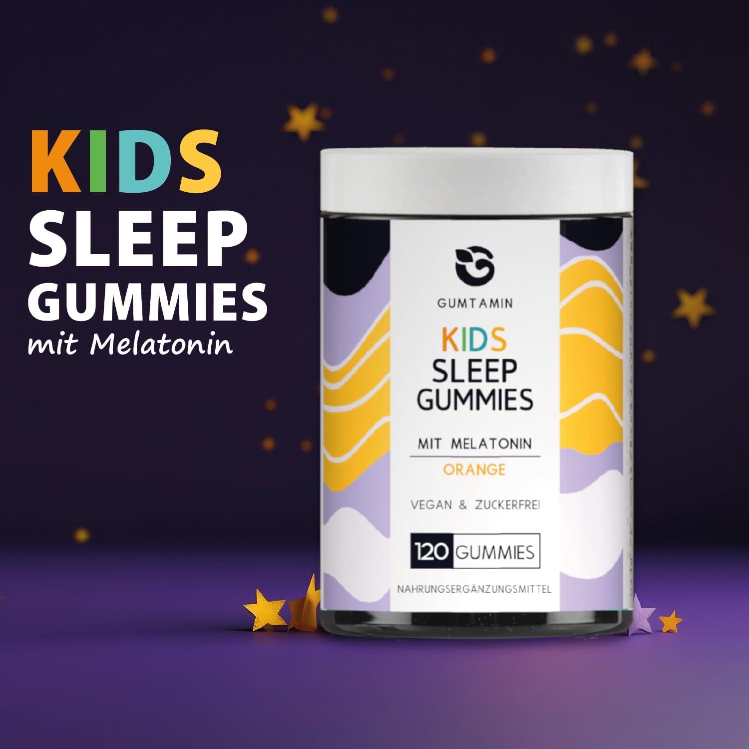 Buy Gumamin Sleep Children Melatonin Gummies | Sugar-Free Vegan 120 ...