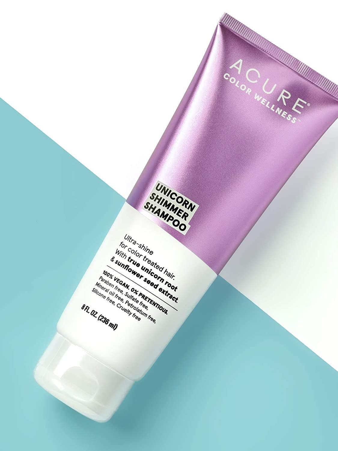 ACURE Unicorn Shimmer Shampoo - 100% Vegan Ultra-Shine Formula for ...