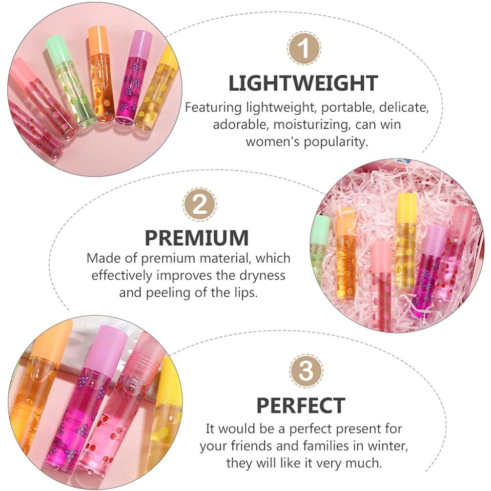 6 STK Fruity Lip Balm - Transparent Moisturizing Lip Protection & Ice ...