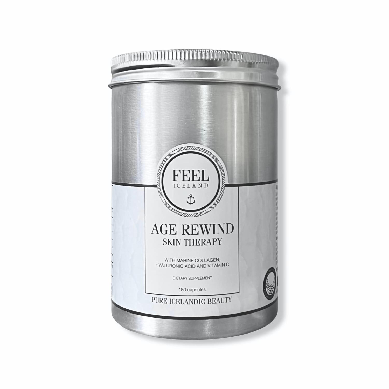 FEEL ICELAND Age Rewind Skin Therapy Supplement with Marine Collagen ...
