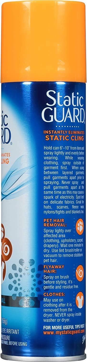 Static Guard Fabric Spray 5.5oz - Anti-Static Solution for Clothes