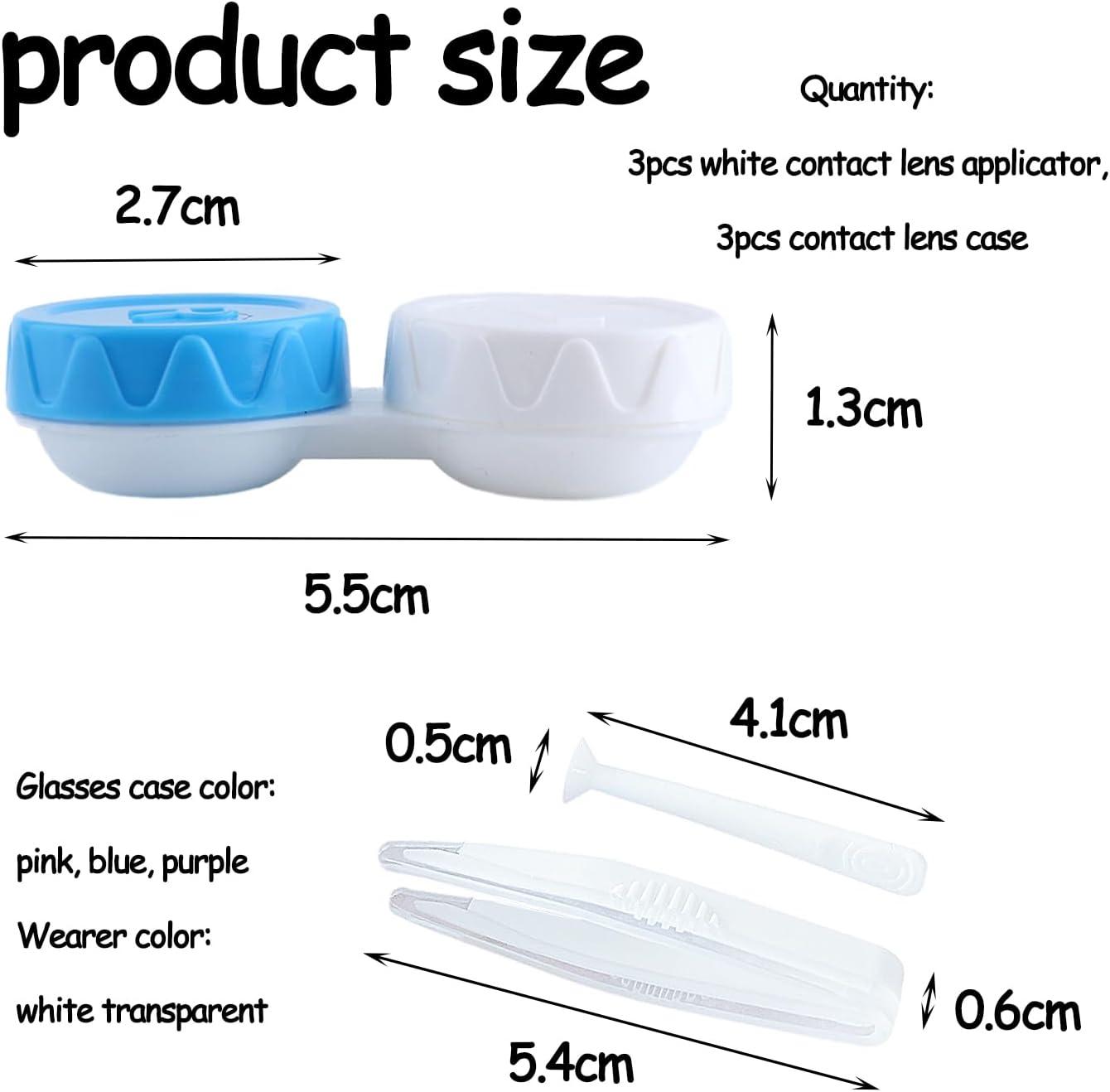 3-Part Contact Lens Applicator & Container | Safe Tool for Removing ...