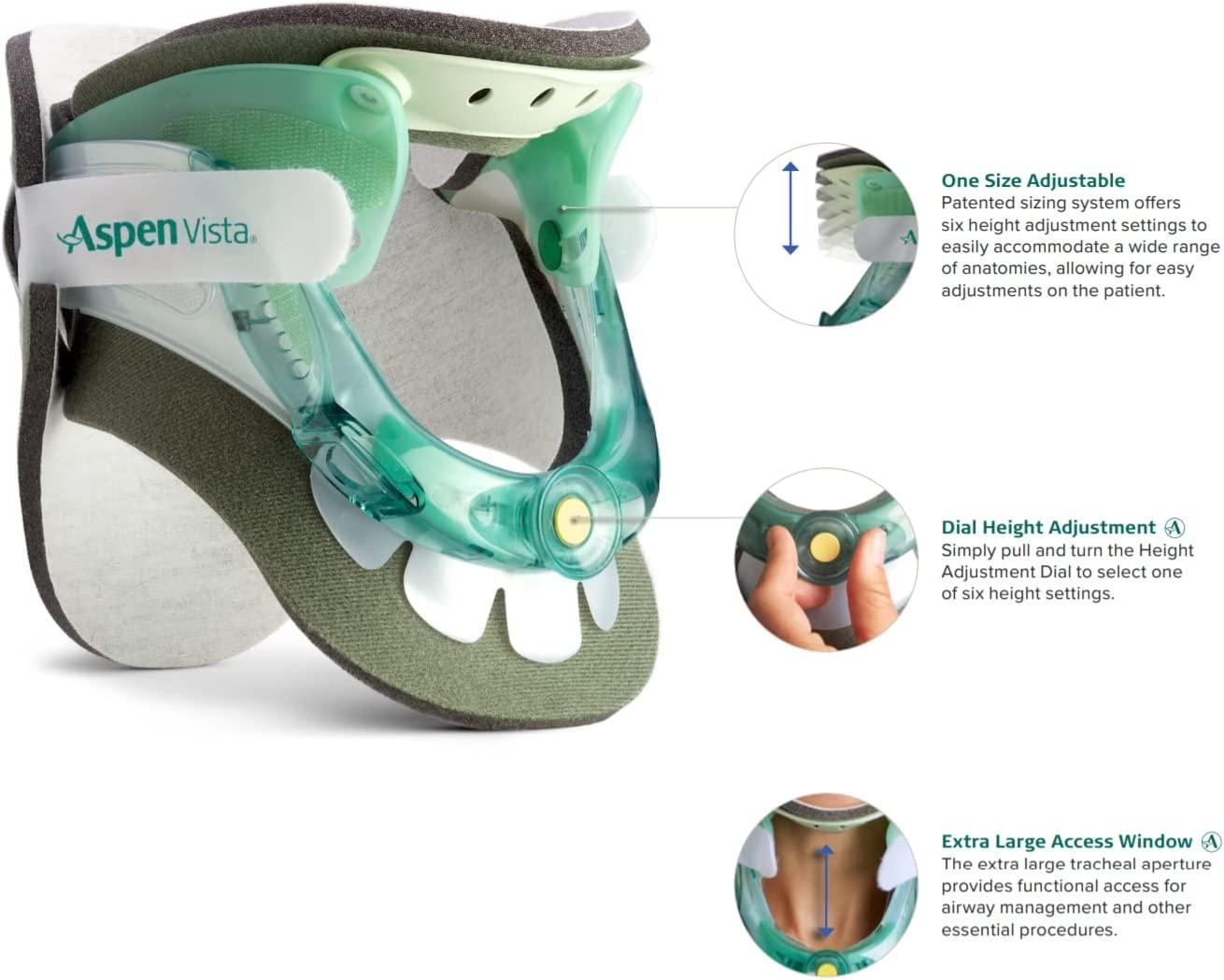 Adjustable Aspen Vista Cervical Collar - 2-Piece Rigid Neck Brace for Motion Restriction | Buy ...