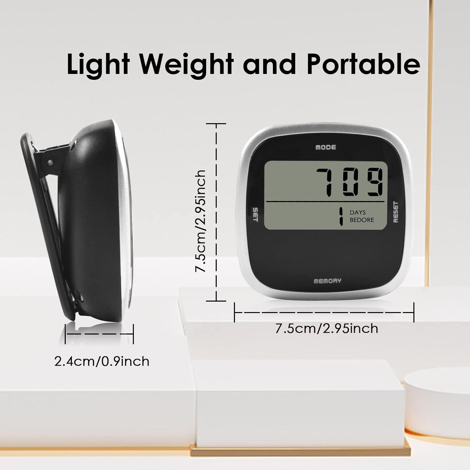 Pedometer for Walking Steps and Miles | Clip-On Step Counter for Women ...