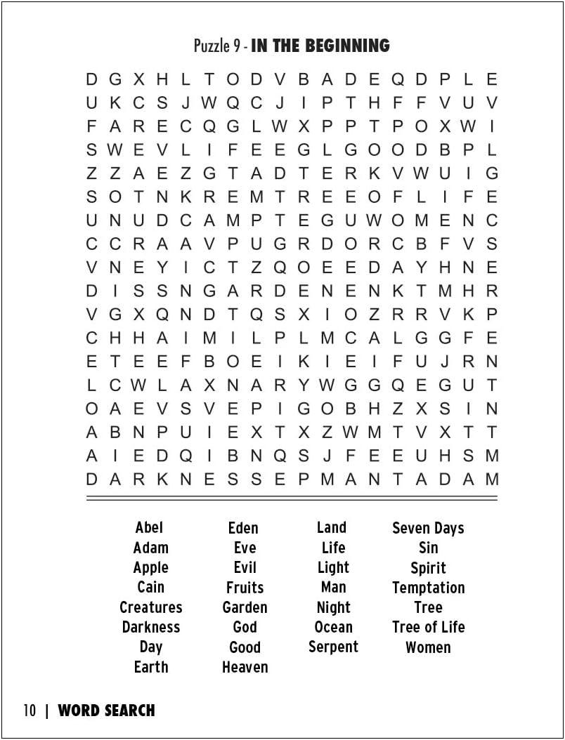 ZOCO Large Print Word Search Puzzle Books (25 Pack) - Bible Games for ...