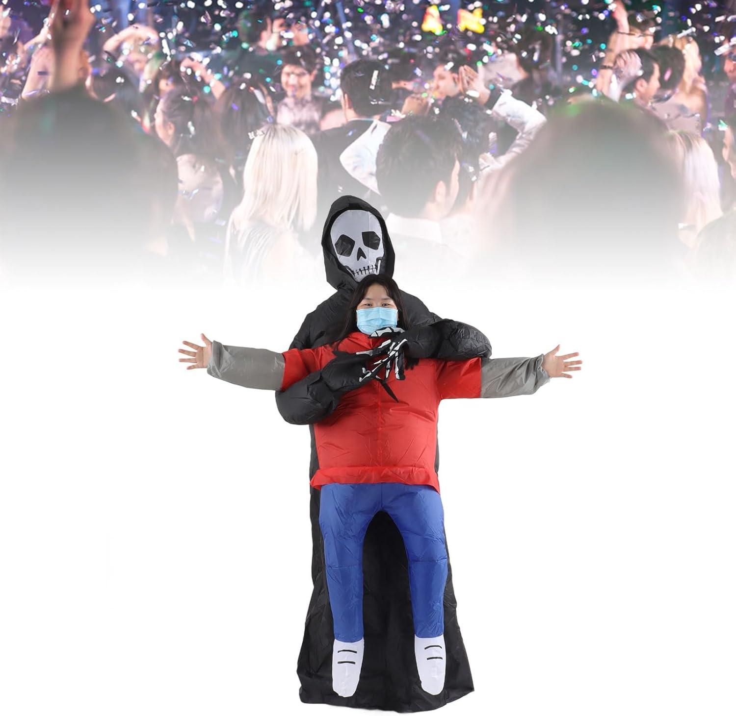 Buy Ghost Inflatable Costume for Adults - Creepy Spirit Funny ...