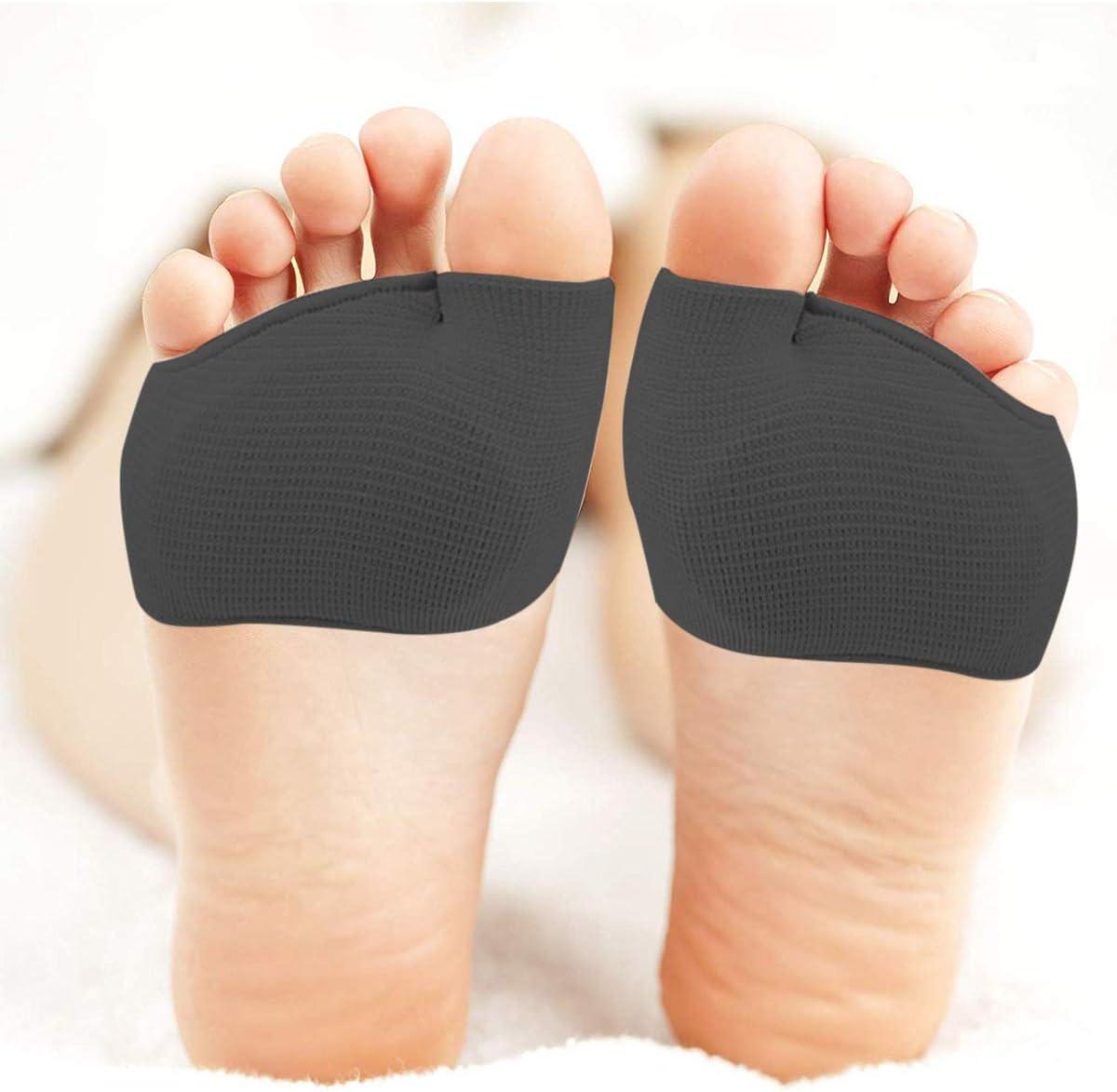 Metatarsal Sleeve Pads with Soft Gel Fabric - Forefoot Compression ...