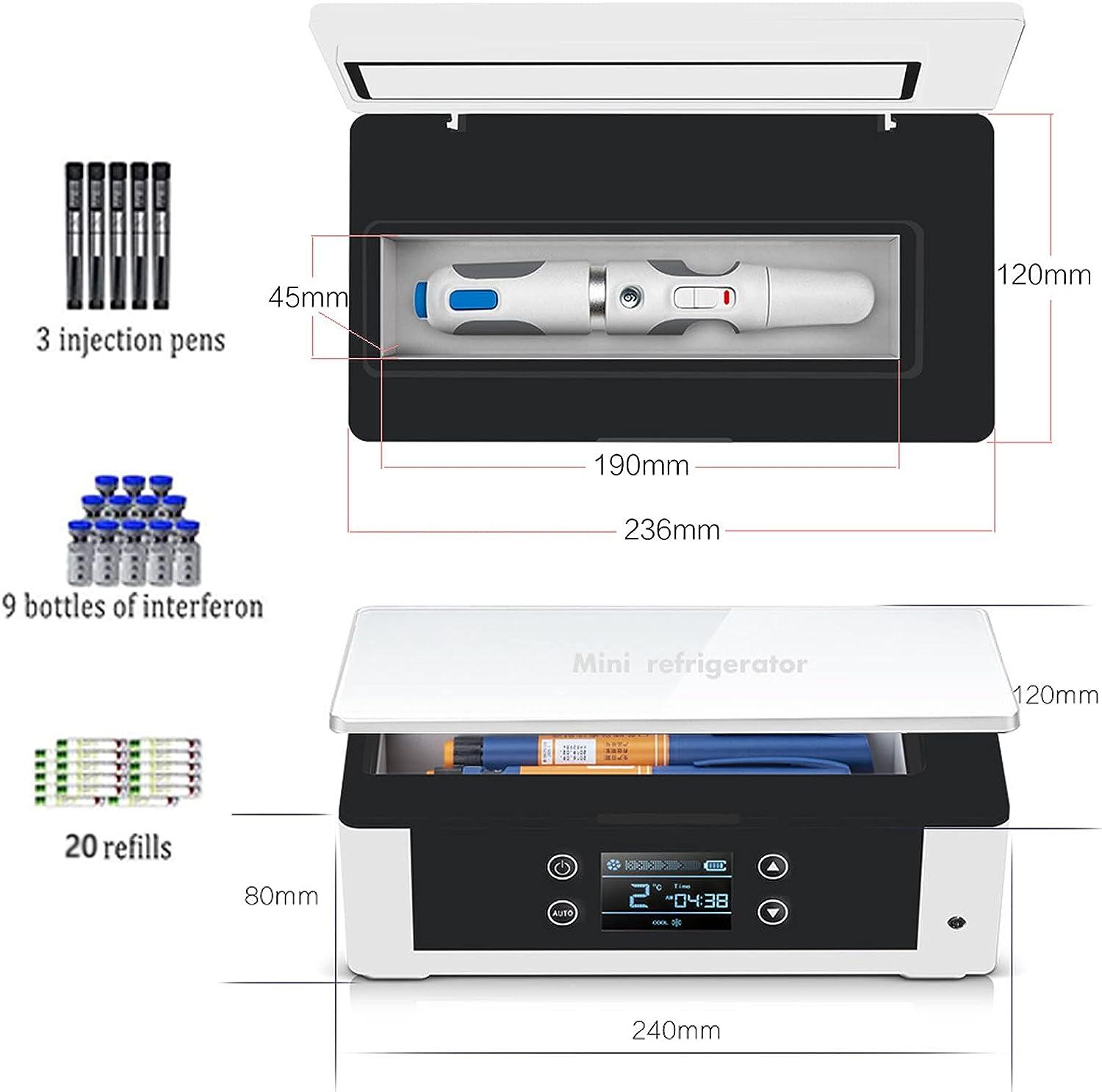 UIBAO Insulin Cooler Box - Portable Mini Travel Refrigerated Fridge for ...