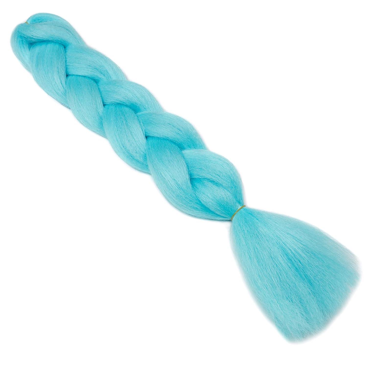 Sky Blue Gairyan Braids Extensions - 24 Jumbo Ombre Synthetic Box ...