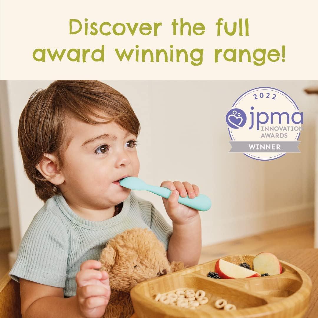 Munchkin Bambou Divided Plate - Stay Put Suction Plate for Babies ...