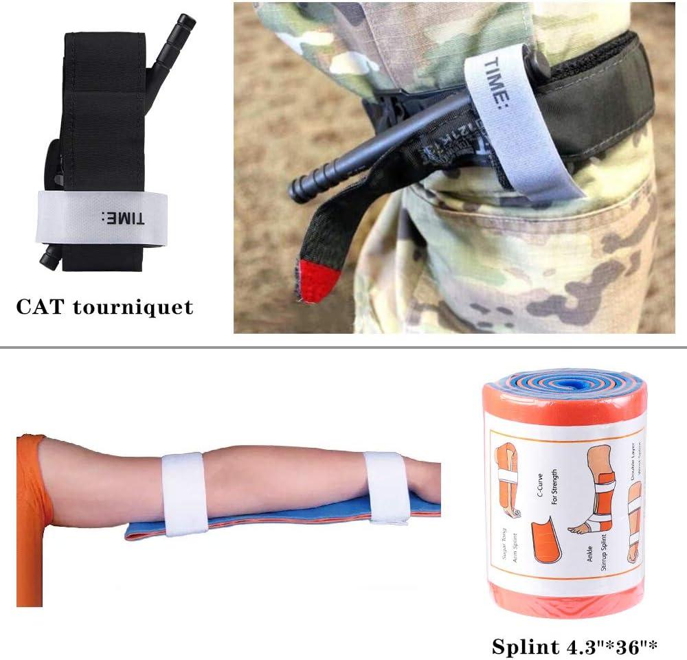 SUPOLOGY Emergency Survival First Aid Kit 135-In-1 with Tourniquet, Splint, and Tactical IFAK ...
