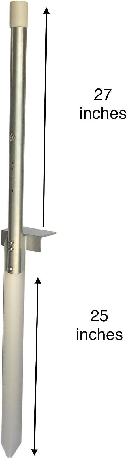 Beast Sand Spike Rod Holder - 57 - Aluminum with Stainless Steel ...