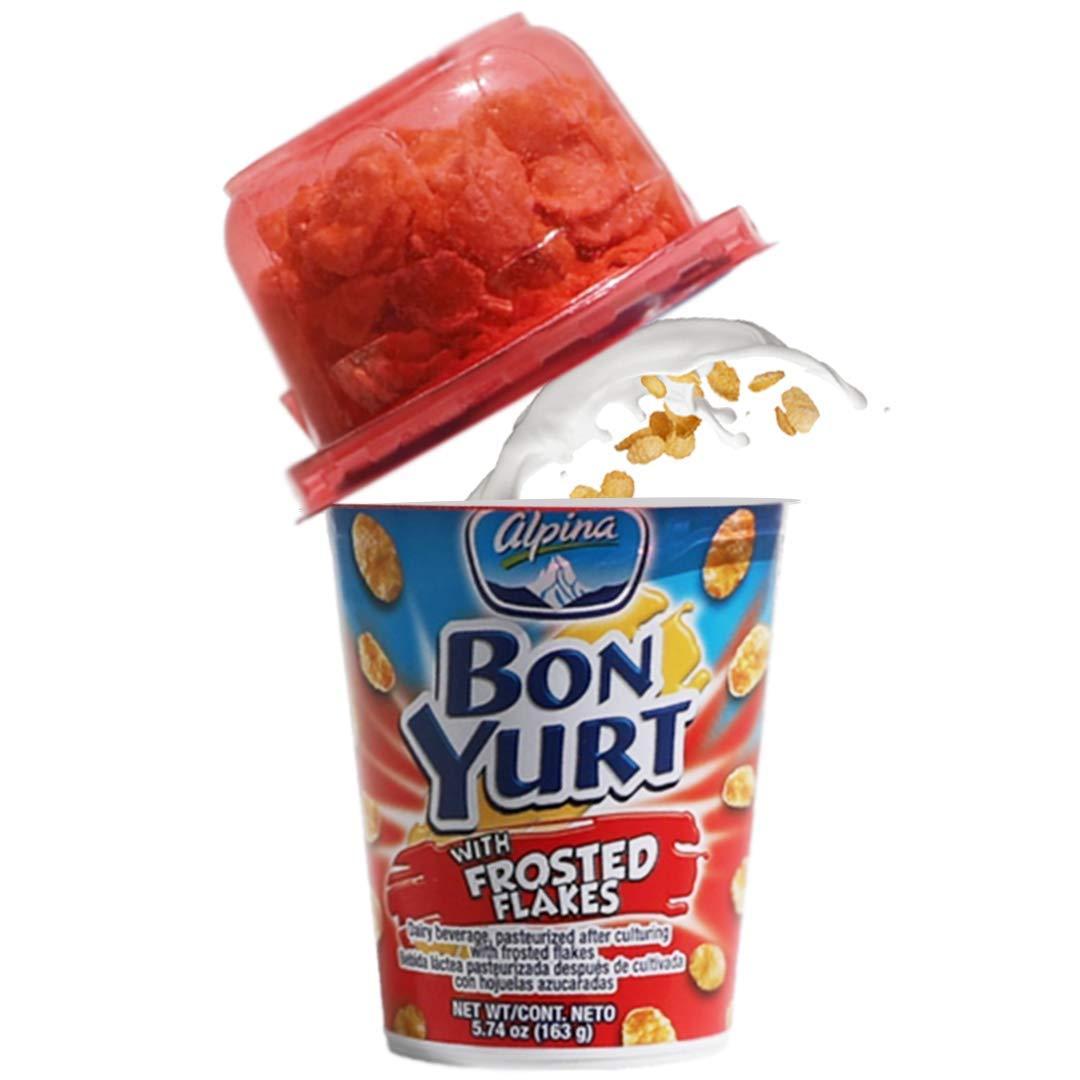 BON YURT ALPINA Frosted Flakes - 12 Pack 5.7 oz each - Kids Yogurt with ...