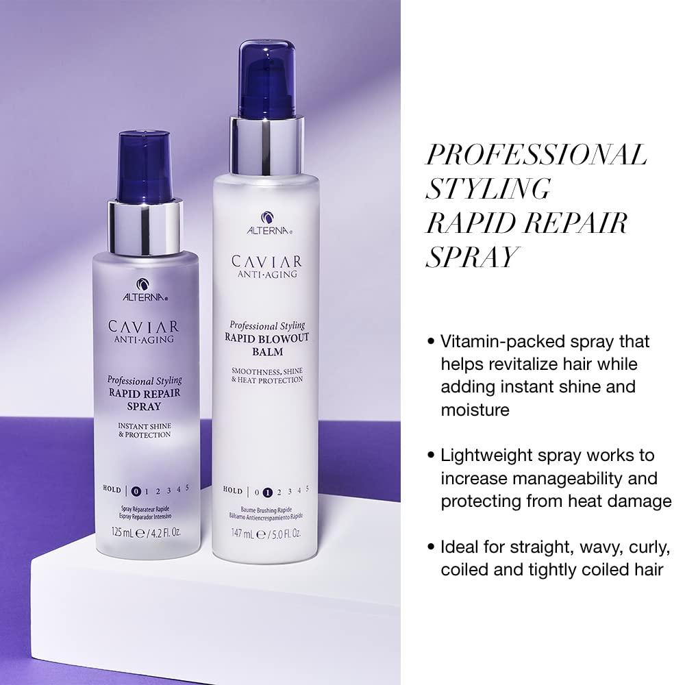 Alterna Caviar Rapid Repair Spray | Instant Shine & Heat Protectant ...
