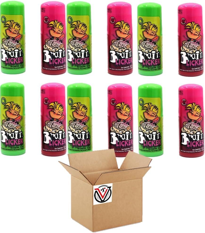 12 x Brain Licker Sour Apple & Black Cherry 60ml - Sour Fruit Flavour ...