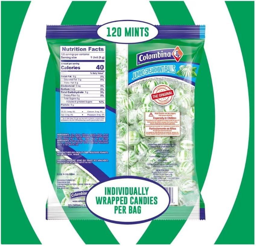 Jumbo Mints Balls Spearmint (Bag of 120pcs)
