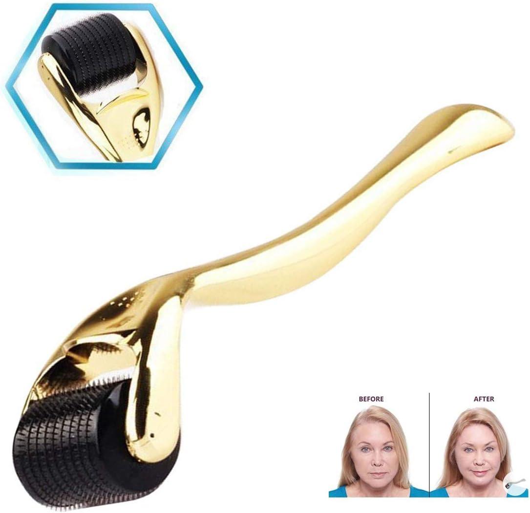 Beard Growth and Hair Regrowth 540 Titanium Microneedling Roller ...