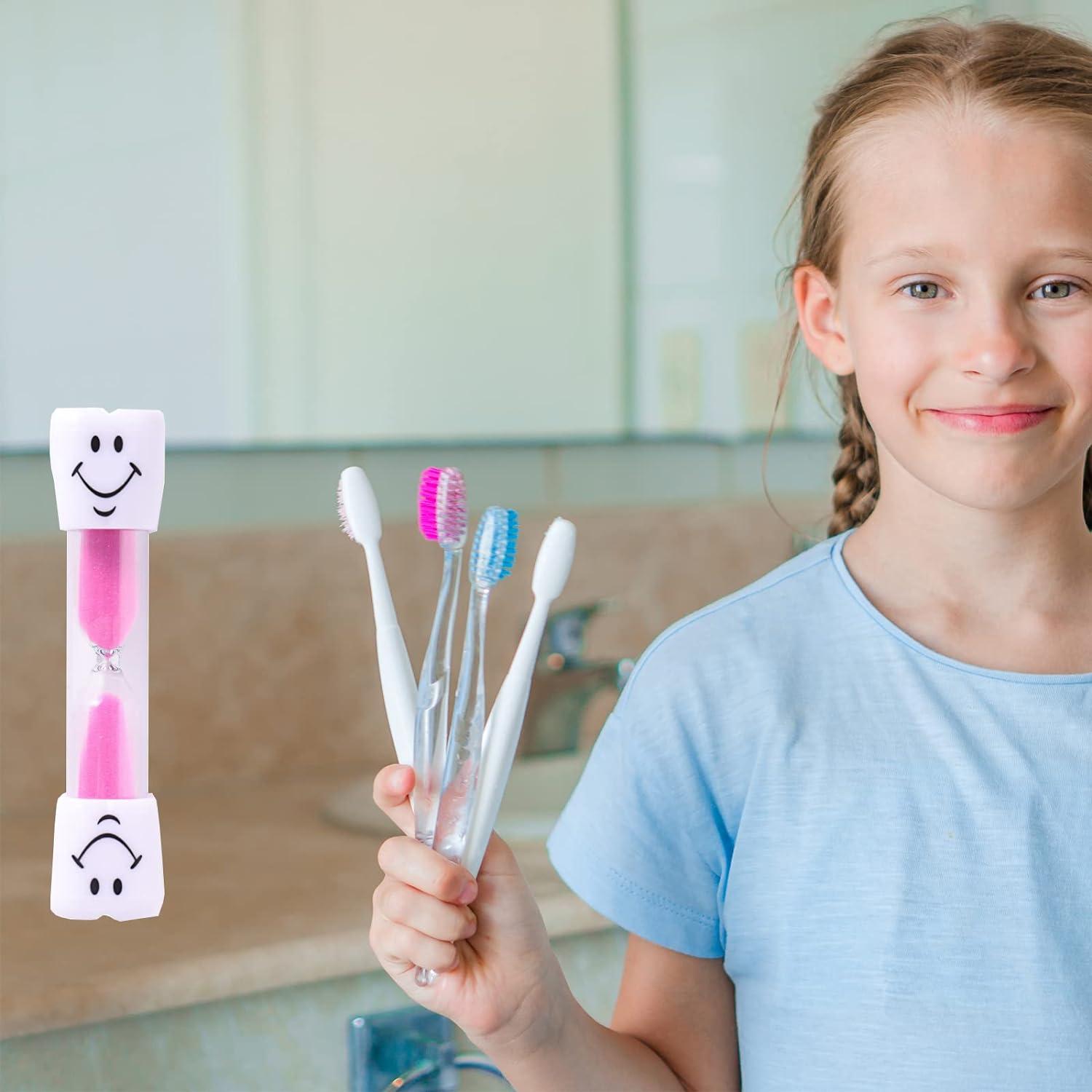 4-Piece Tooth Shape Sand Timer Set for Kids | Assorted Colors Hourglass ...