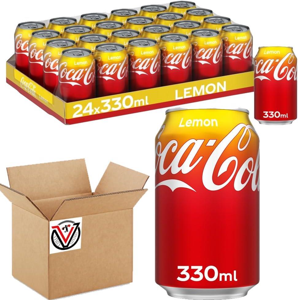 Coco Colaa Lemon 330ml - Sparkling Lemon Flavour Soft Drink with Plant ...