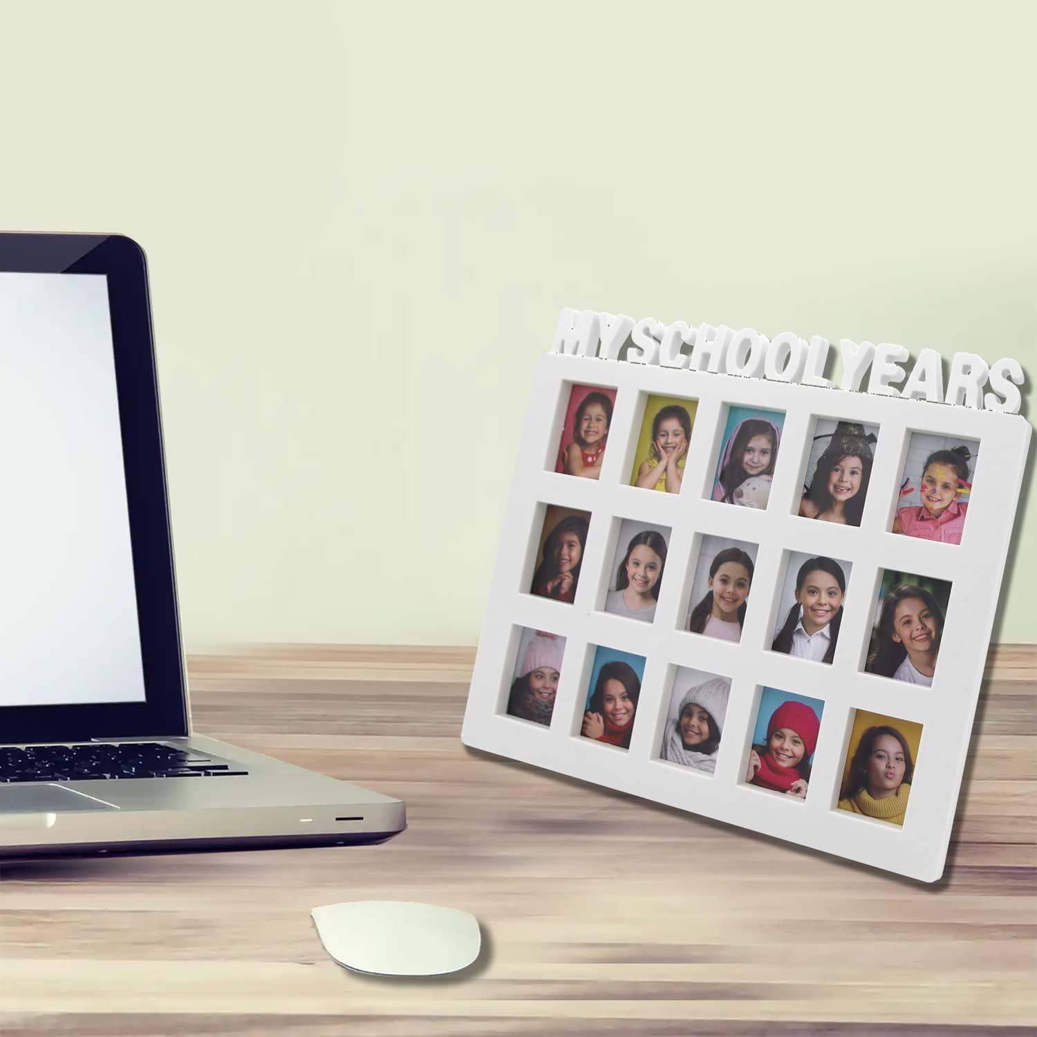 School Years Collage Frame for K-12 Graduation Photos - Holds 15 ...