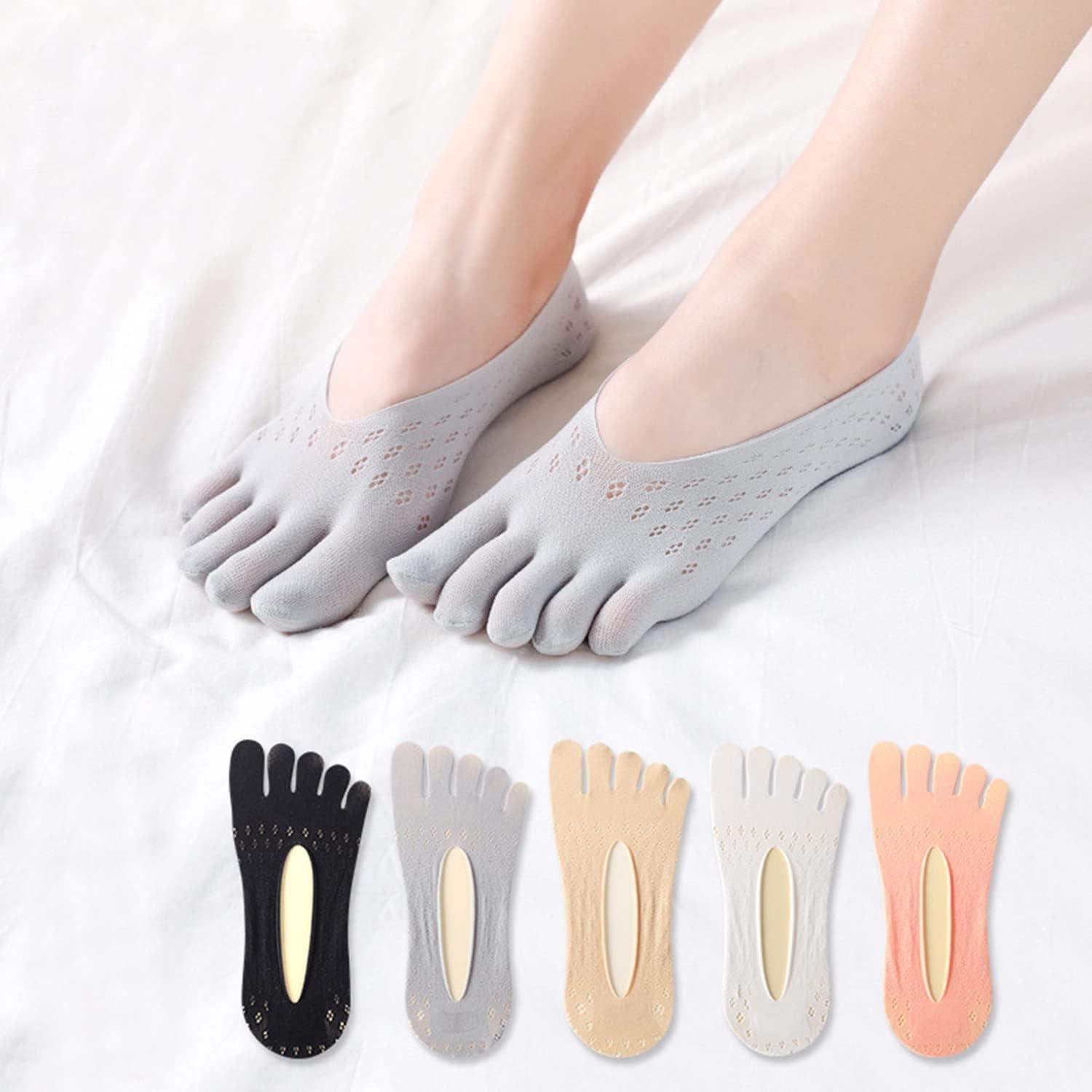UDERUI 5 Pairs Orthopedic Toe Compression Socks for Bunion Relief | Men ...