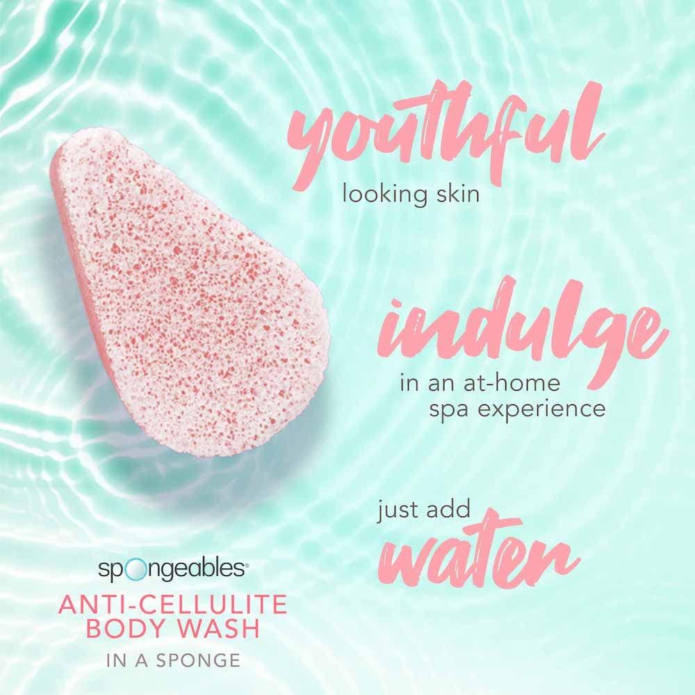 Spongeables Anti-Cellulite Body Wash Sponge - Pink Rose (1 Count) | Buy ...