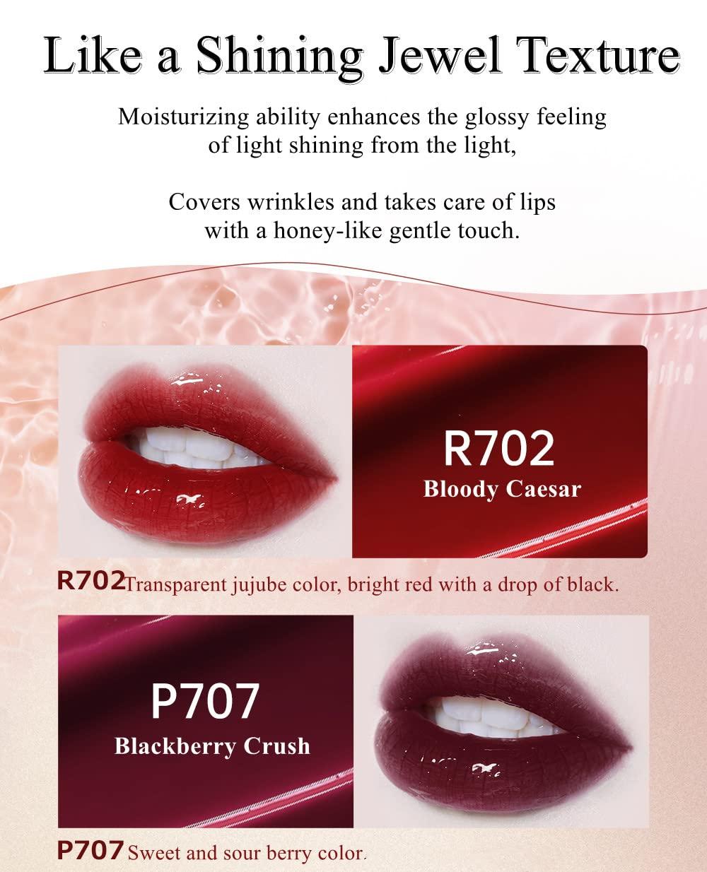 COLORKEY Lip Gloss Mirror Series - Hydrating High Shine Lip Tint with ...