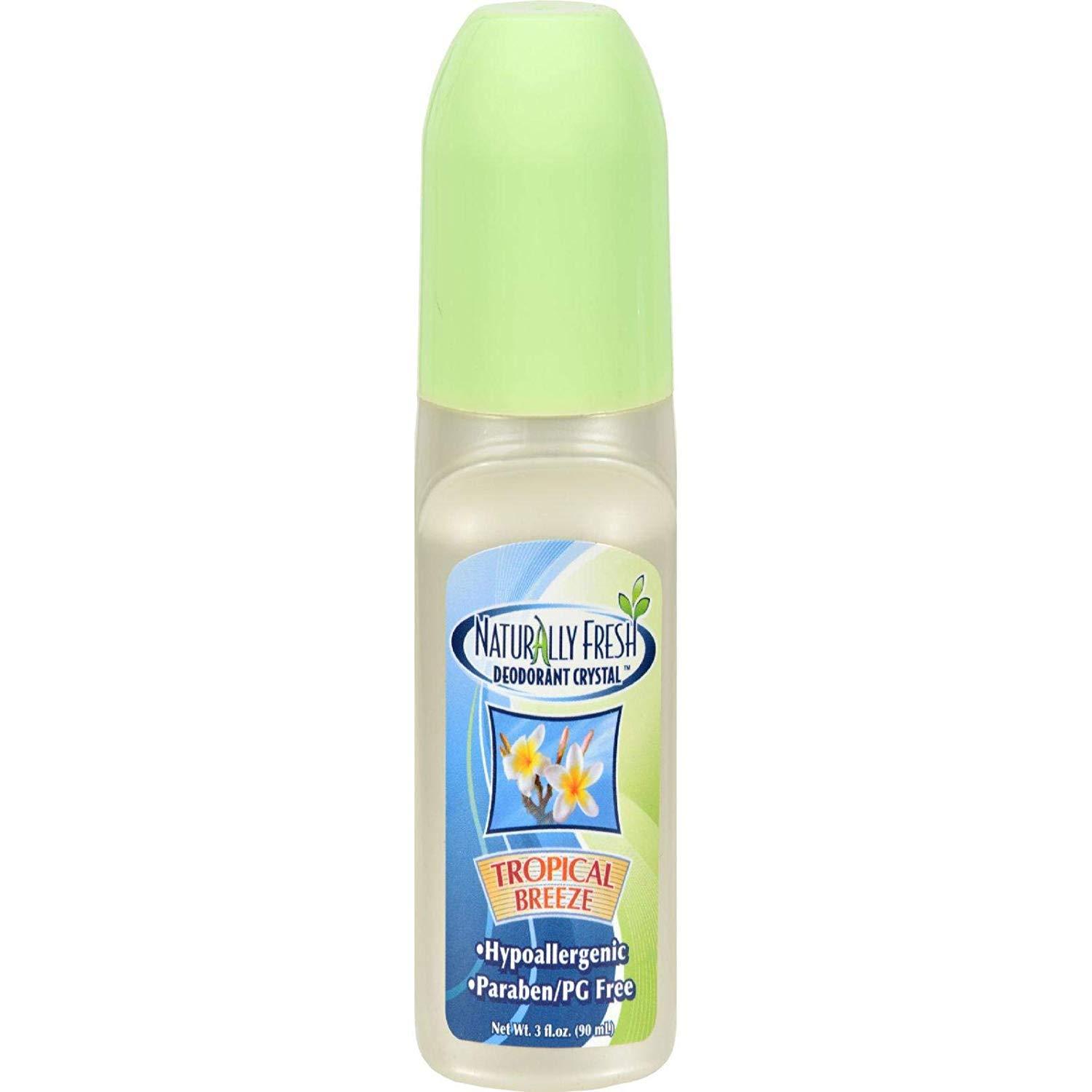 Naturally Fresh Deodorant Crystal Roll-On Tropical Breeze 3 oz (Pack of ...