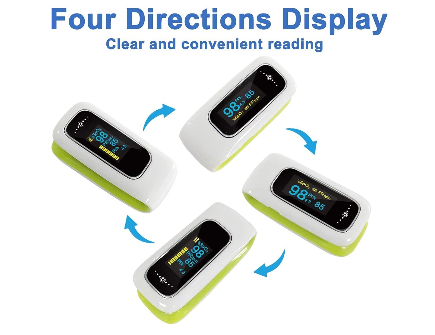 Rechargeable Oxygen Monitor Finger Adults Bluetooth Pulse Oximeter CE ...