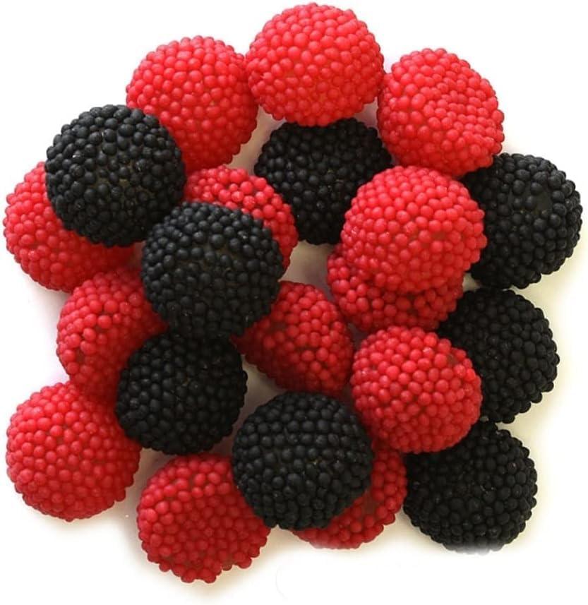 Black & Raspberry Crunchy Berries Sweets With Tub - Fruit Flavoured ...