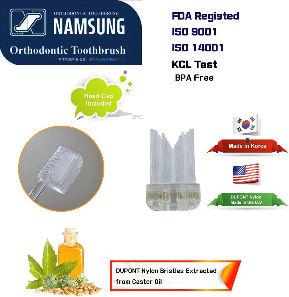 Samsung Orthodontic Toothbrushes 2 Pack - Dupont Bristles V Trim ...