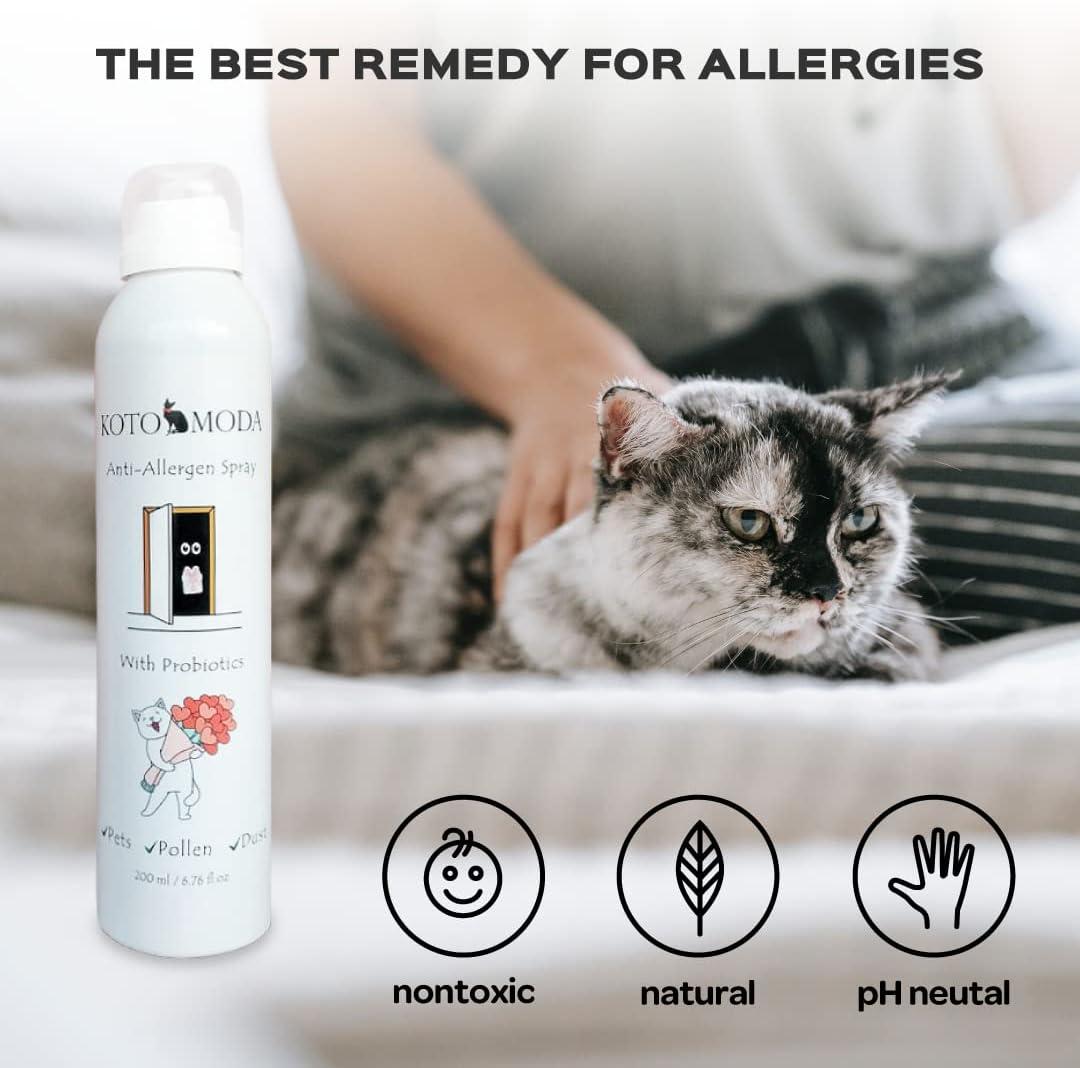 Kotomoda Probiotic Anti-Allergy Spray for Cats - 200ml | Soothing ...