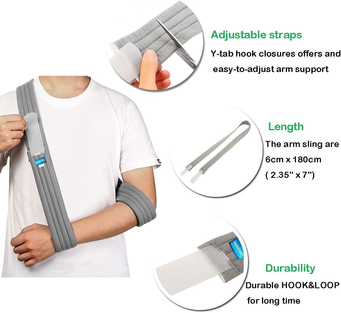 Unizooke Arm Sling - Adjustable Medical Support Strap for Fractured ...