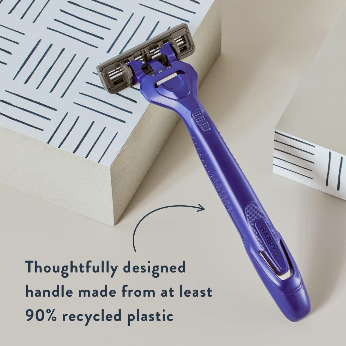 Harry's Men's Disposable Razors - 3-Blade with Lubricating Strip ...