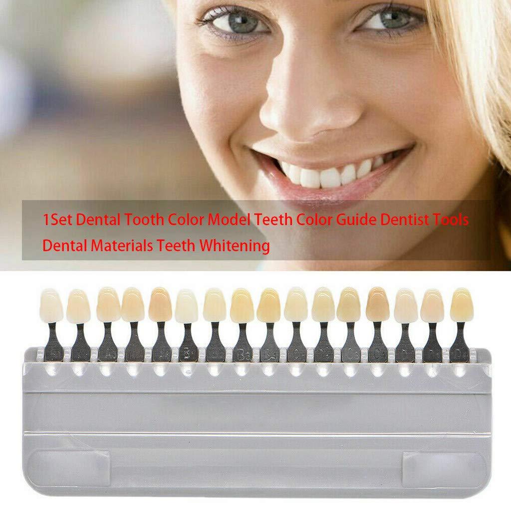 3D Teeth Whitening Shade Guide Porcelain - 16 Colors Set for Tracking ...