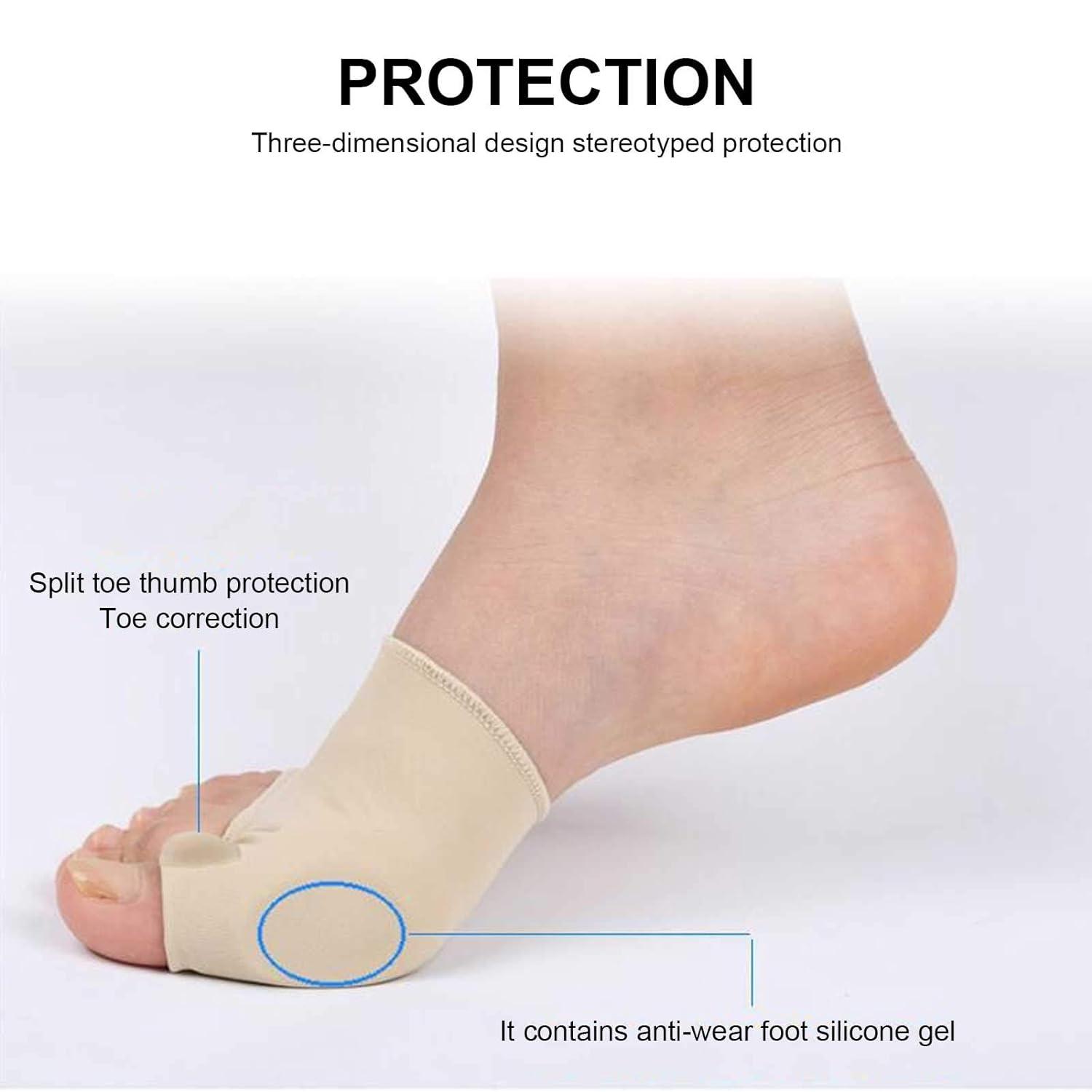 Bunion Corrector Kit - 3 Pairs Silicone Toe Separators & Orthopedic ...