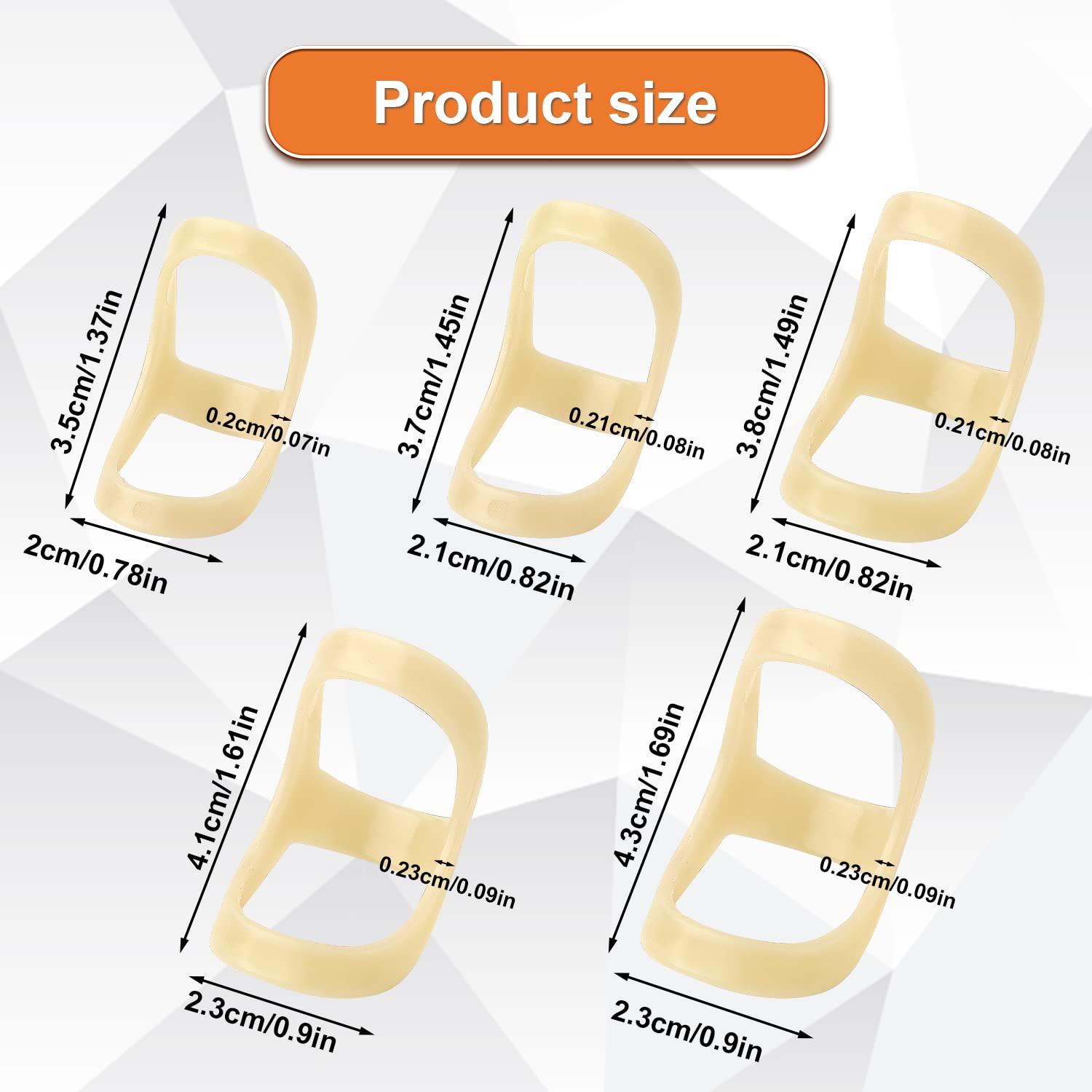 5pcs Oval Finger Splint Set - Finger Support Brace for Trigger Finger - Thumb, Middle, Pinky ...