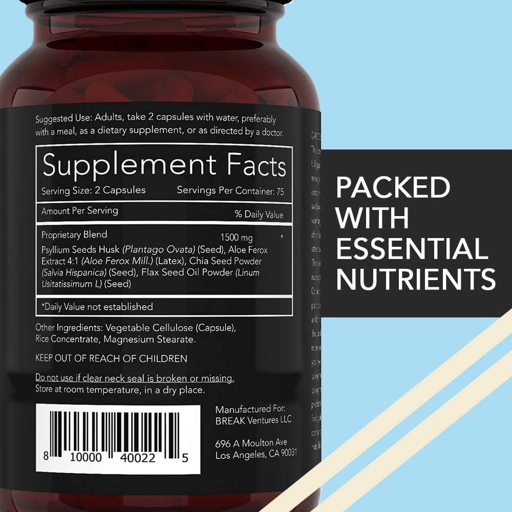 Zero for Him Extra Strength - 150 Vegan Capsules - High Fiber ...