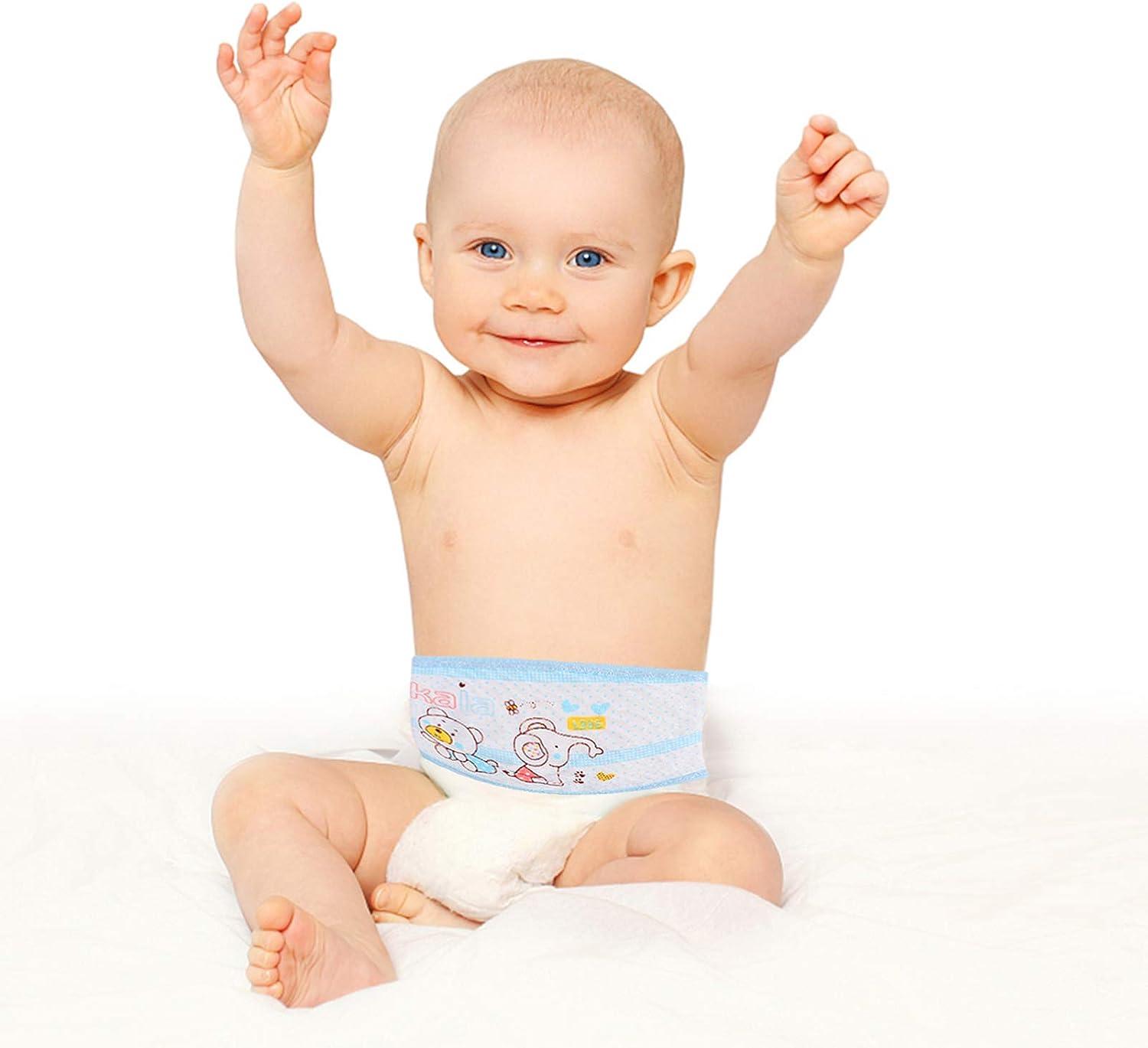 EXCEART 4pcs Baby Umbilical Hernia Belt - Adjustable Infant Belly Wrap ...