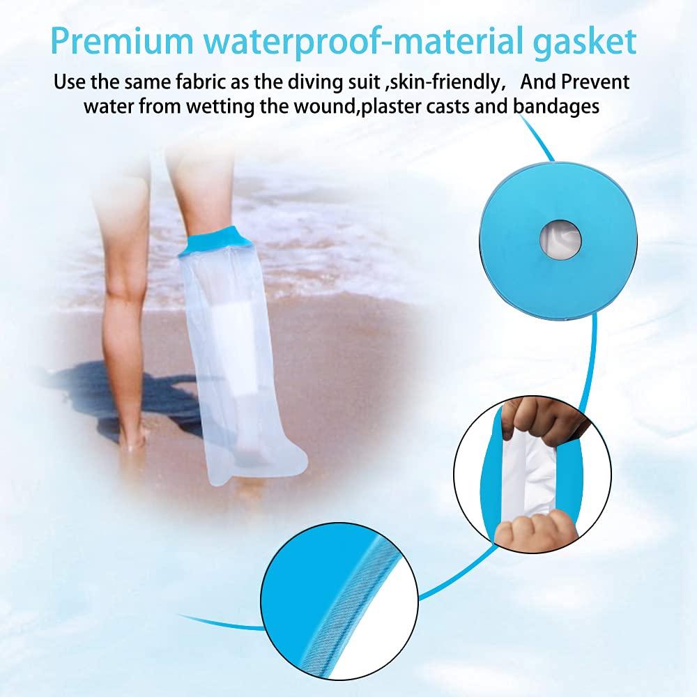 Waterproof Leg Cast Cover Reusable Protector for Adult Half & Short Leg ...