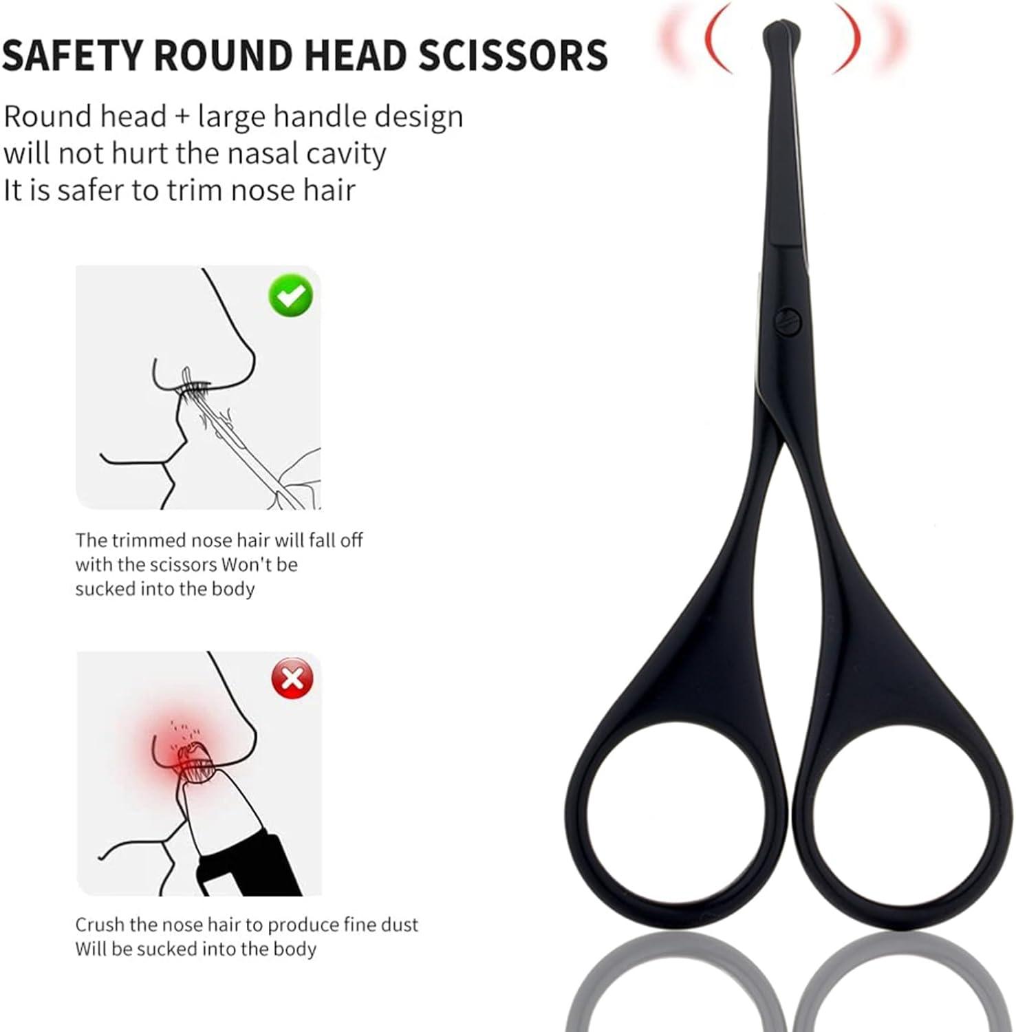 Professional Small Scissor for Beard, Moustache, Ear and Nose Hair ...