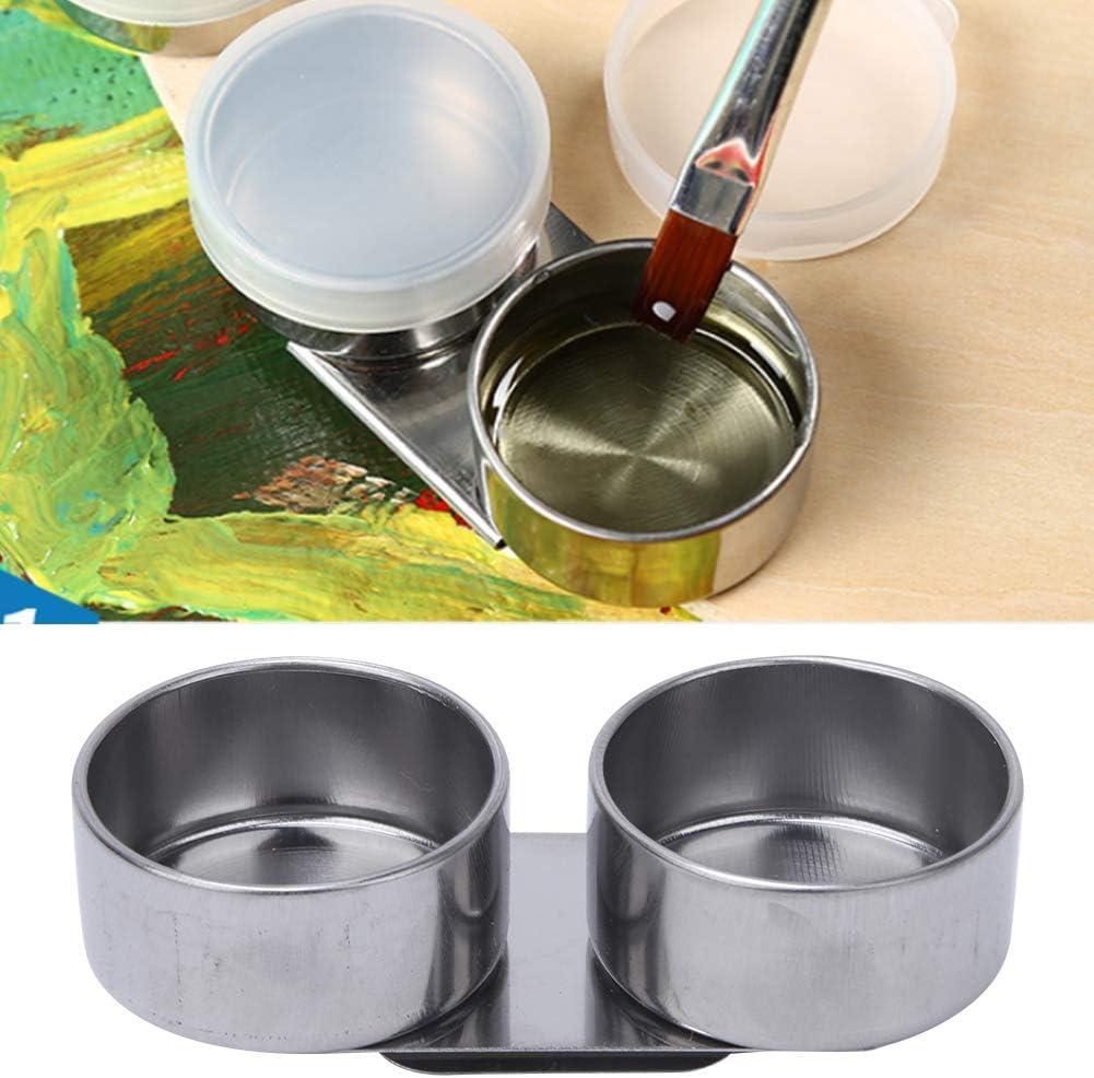 Stainless Steel Double Palette Cup - Large Mouth Oil and Solvent ...