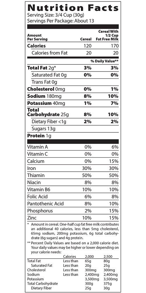 Post Honey Oh!s cereal, Filled Ohs Breakfast Cereal, 14 Ounce (Pack of 8)