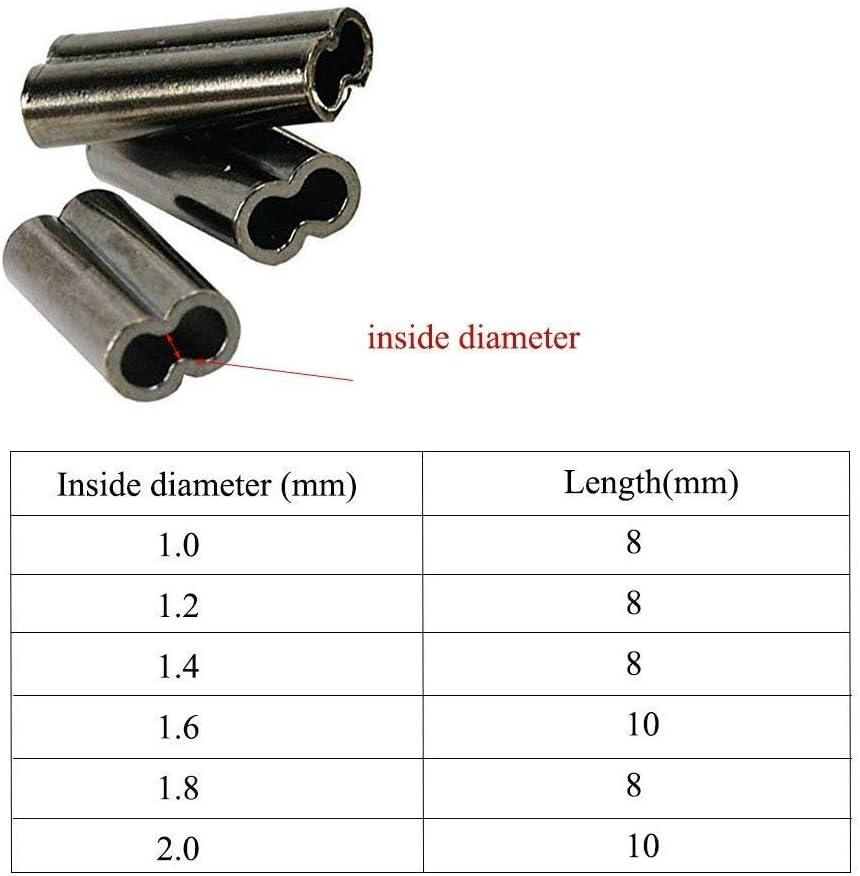 Double Barrel Crimp Sleeve Kit - Copper Fishing Line Tube Connectors ...