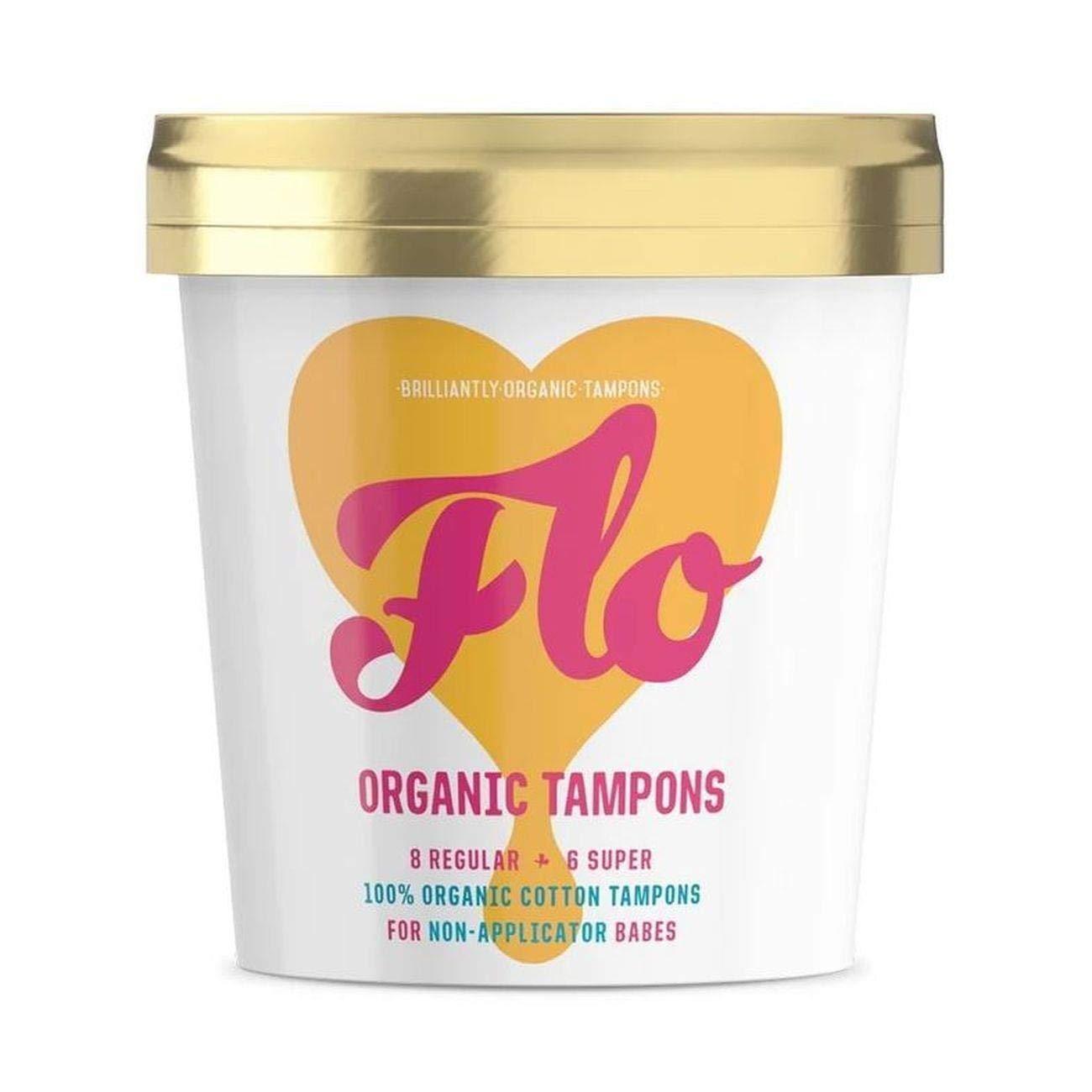 3 Pack Here We Flo Non-Applicator Tampons - Regular & Super - Eco ...