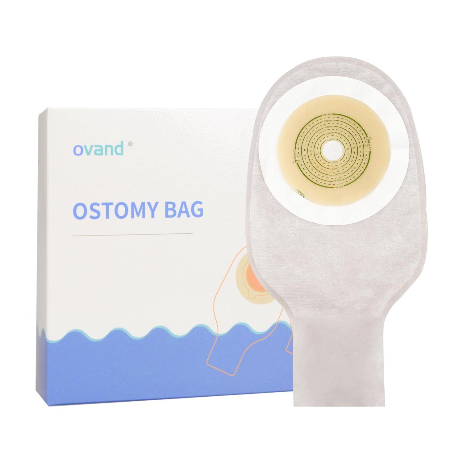 10PCS Skin-Friendly Colostomy Bags with Clamp Closure - Ostomy Supplies ...