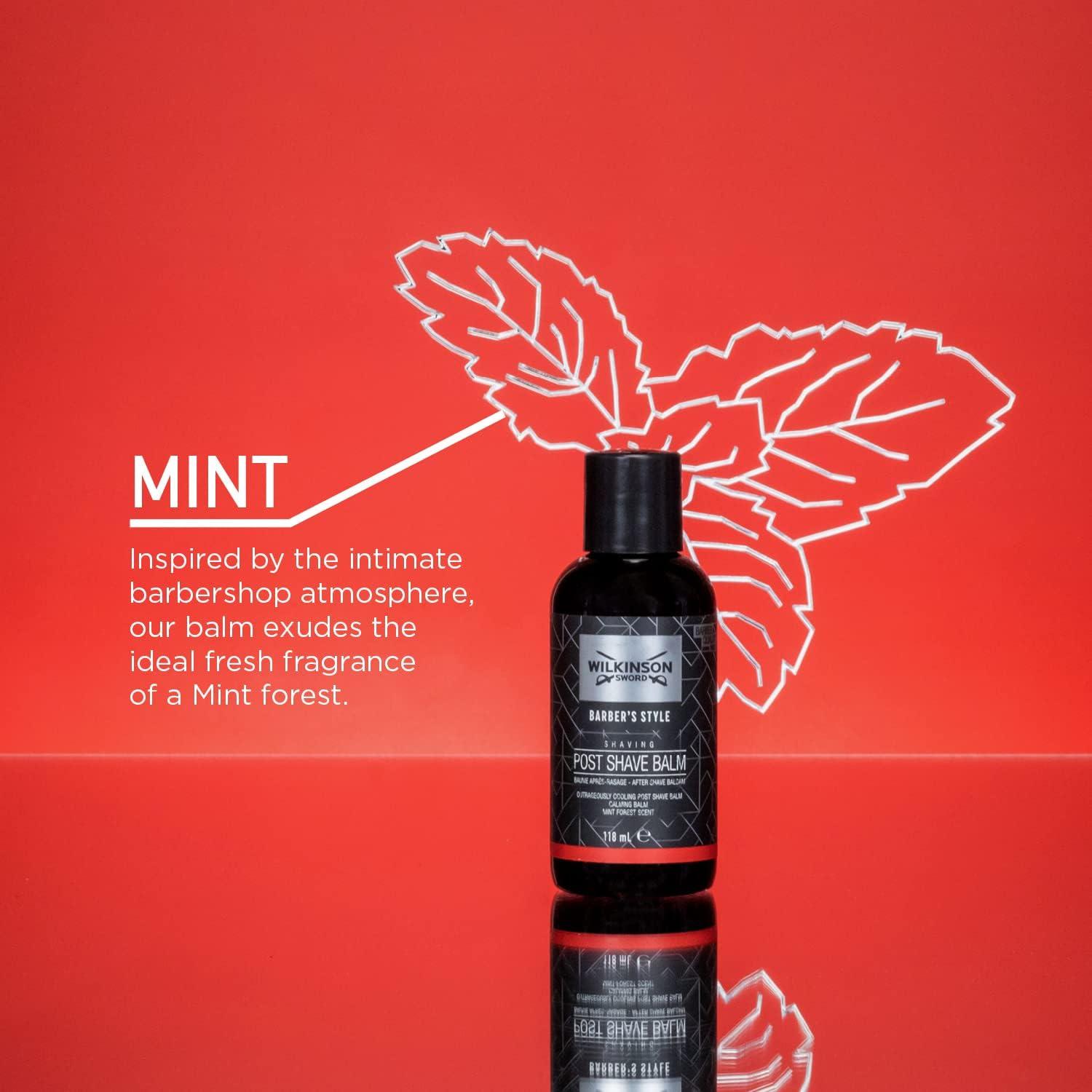 Wilkinson Sword Barber's Style Men's Post Shave Balm 118ml - Soothing After Shave Treatment ...