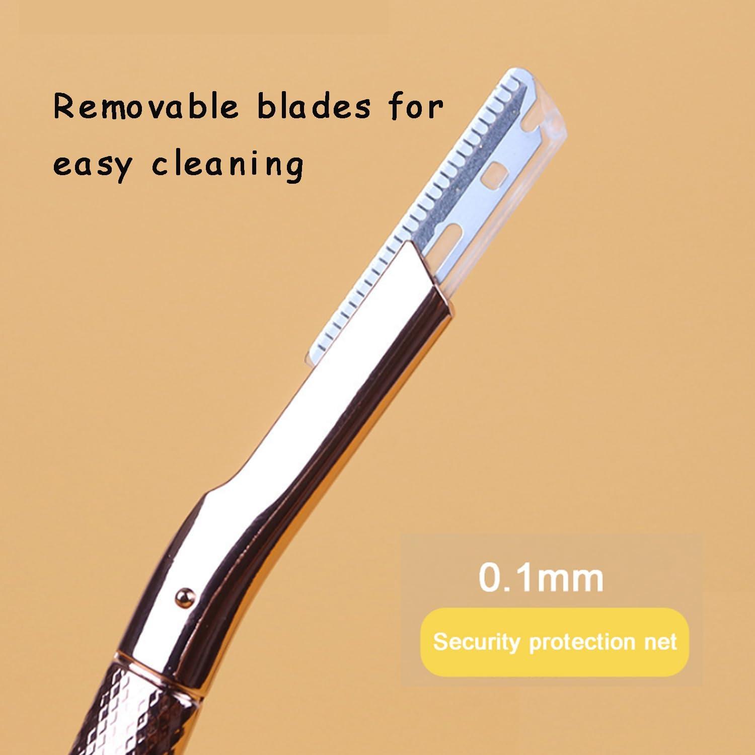 Yoezuo Eyebrows Shaver | 6-Blade Reusable Facial Razor for Men & Women ...
